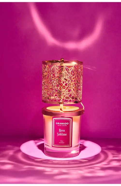 GRANADO Rosa Sublime Scented Candle & Lantern Set