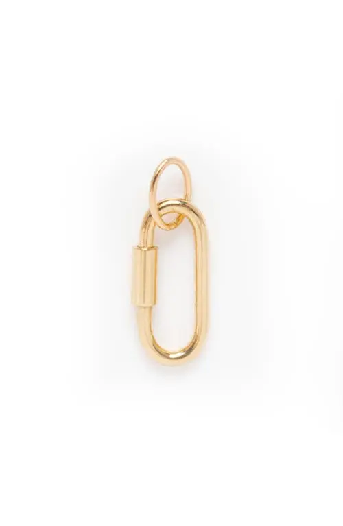 LOCAL ECLECTIC Solid Gold Charm Clip - Carabiner