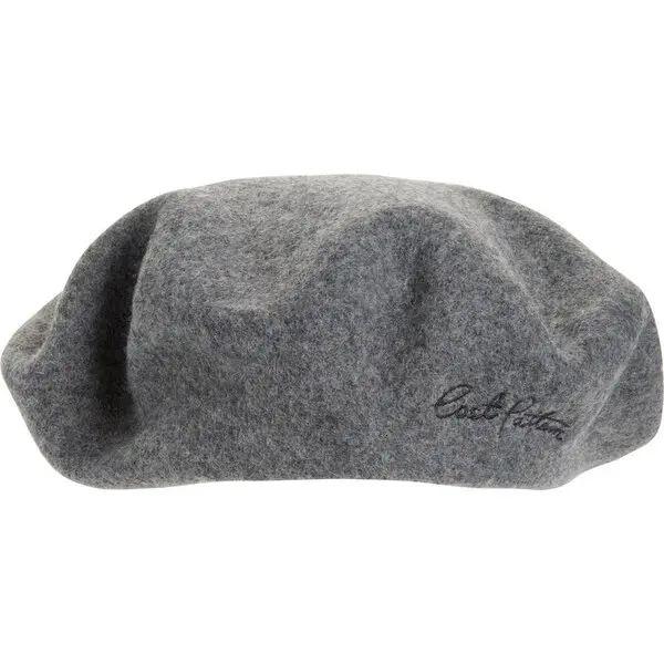 LOST PATTERN Bon Chic Wool-blend Beret - Grey