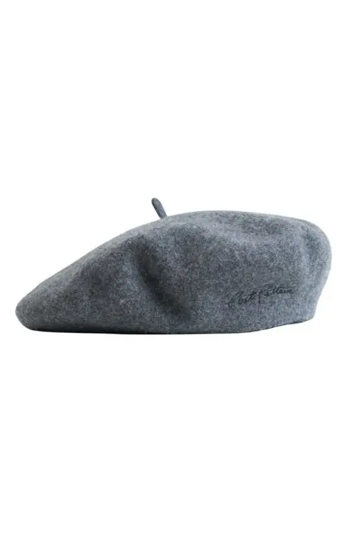 LOST PATTERN Bon Chic Wool-blend Beret - Grey