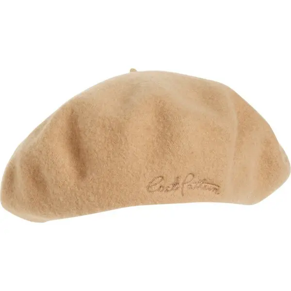 LOST PATTERN Bon Chic Wool-blend Beret - Khaki