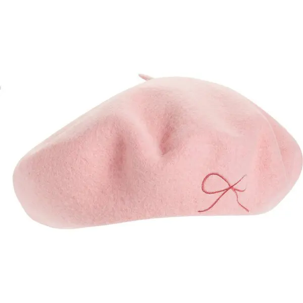 LOST PATTERN Bon Chic Wool-blend Beret - Pink