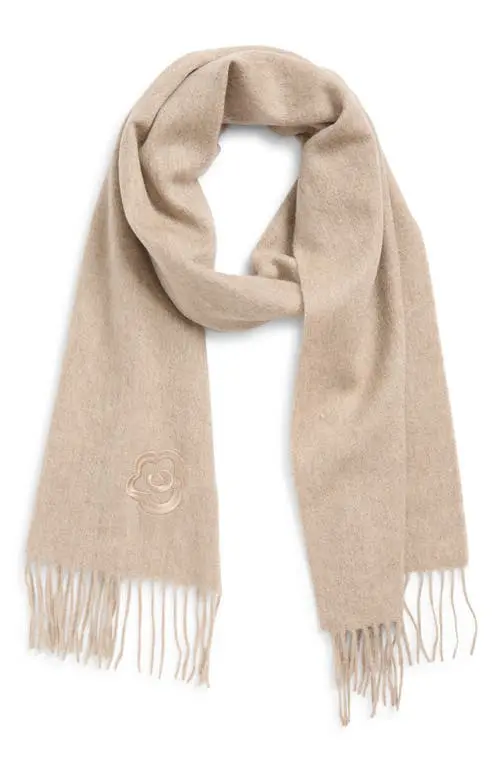 LOST PATTERN Lost In Warmth Cashmere Scarf - Light Brown