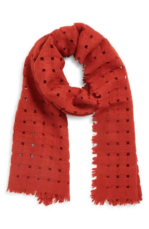 LOST PATTERN Pixie Cashmere Scarf - Red