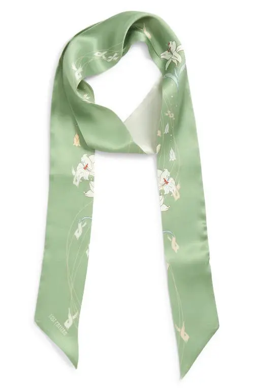 LOST PATTERN Lily Skinny Silk Scarf