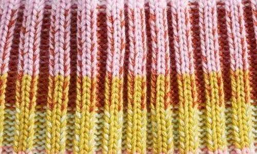 VERLOOP Mosaic Stripe Pompom Beanie
