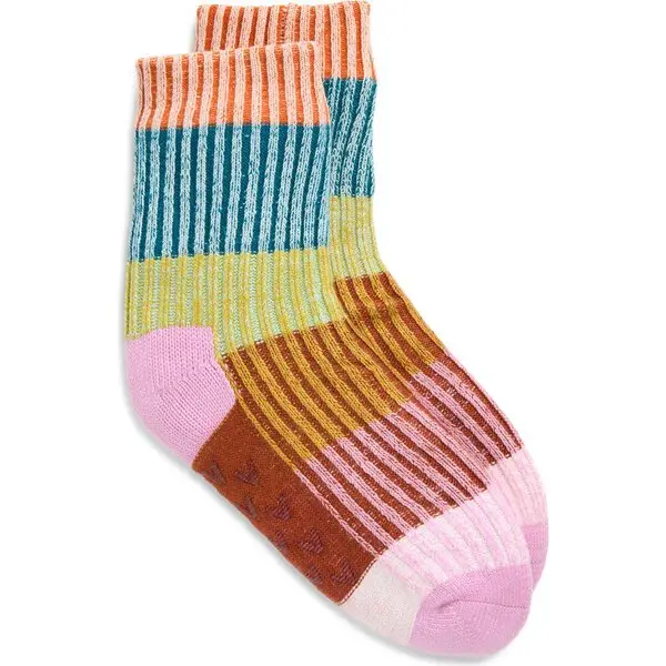 VERLOOP Mismatch Crew Socks - Rust Lilac