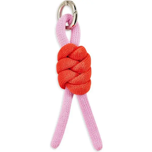 VERLOOP Color Block Knot Key Chain - Pink