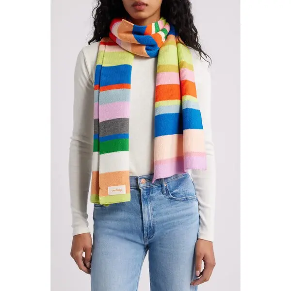 VERLOOP Stripe Big Scarf - Rainbow