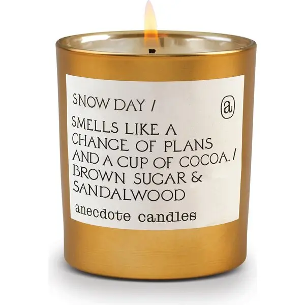 ANECDOTE CANDLES Snow Day Candle - Gold