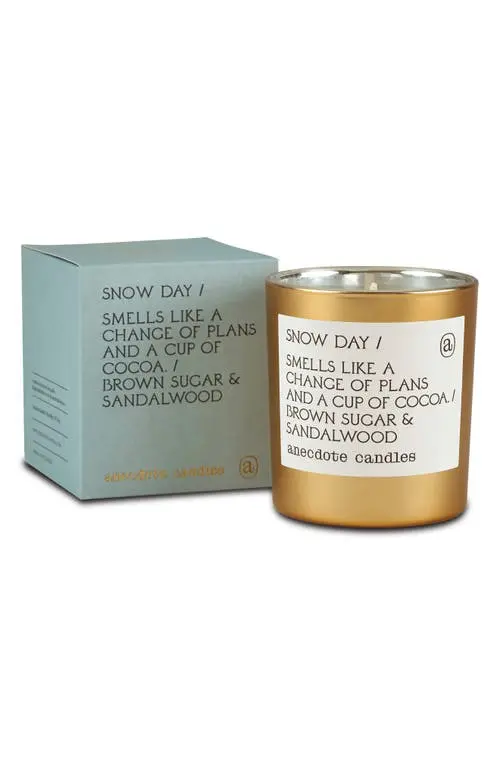 ANECDOTE CANDLES Snow Day Candle