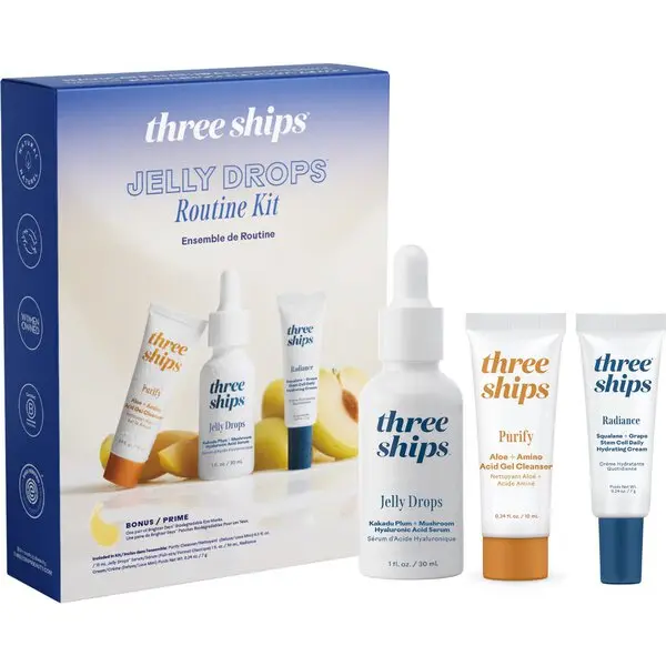 THREE SHIPS Jelly Drops 4-piece Routine Kit - No Color