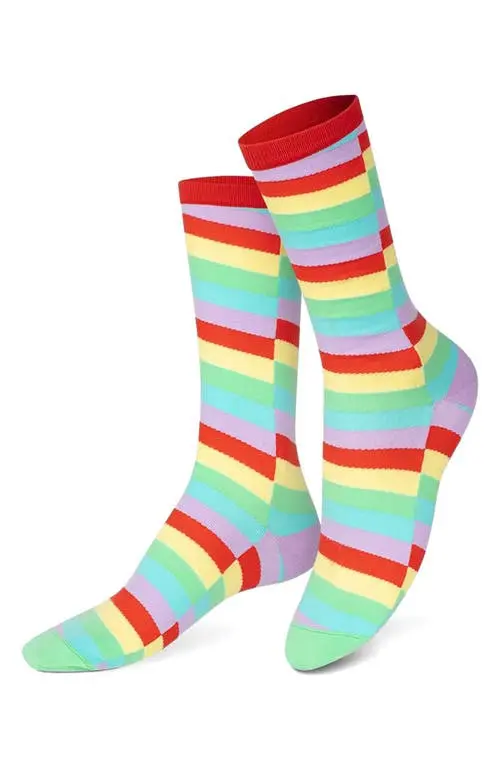 DOIY Sweet Lollipop 3d Crew Socks - Rainbow Multicolor