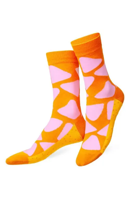 DOIY Crunchy Nachos Crew Socks - Orange Multi