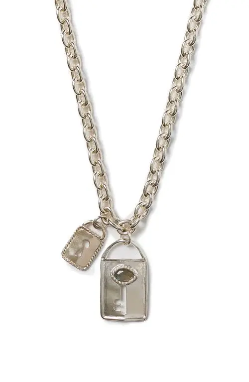 Chan Luu Double Lock Charm Necklace