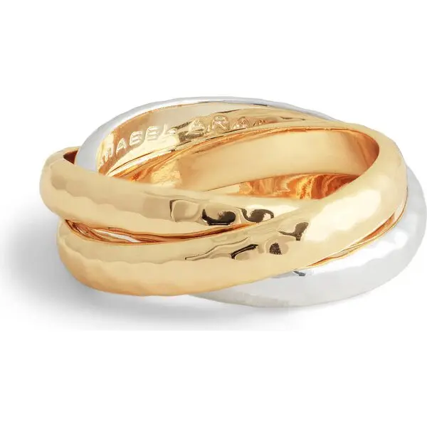 ANABEL ARAM JEWELRY Farrier Triple Band Ring - Gold And Silver