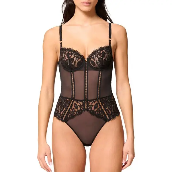 Simone Perele Embroidered Bodysuit