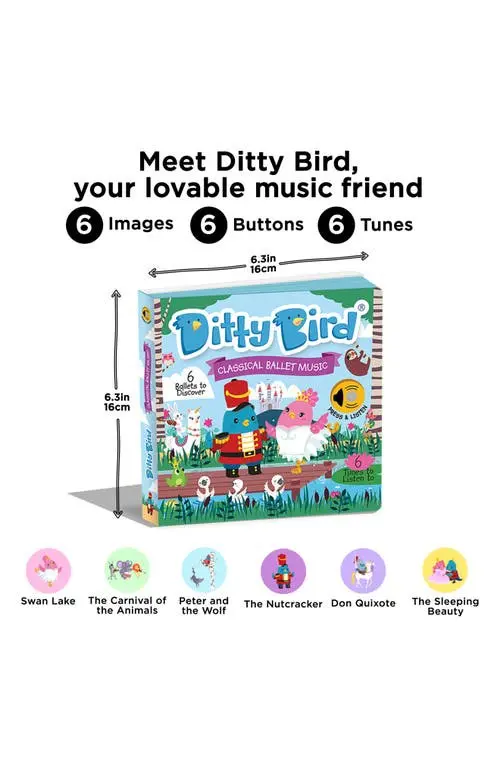 DITTY BIRD Classical Ballet Music' Sound Board Book
