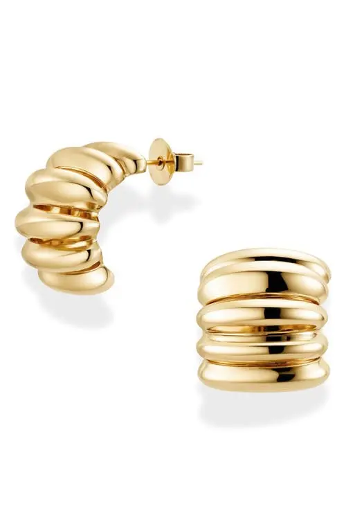 MOD + JO Laurel Statement Stud Earrings - Gold