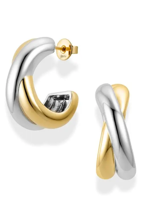 MOD + JO Sullivan Hoop Earrings - Two-tone