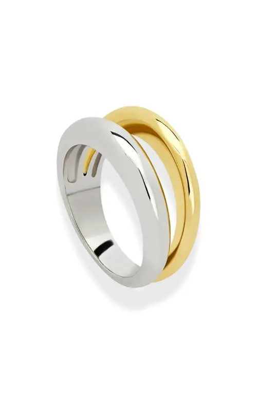 MOD + JO Kyle Two-tone Open Ring - Gold/silver