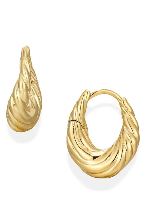 MOD + JO Rue Molten Hoop Earrings - Gold