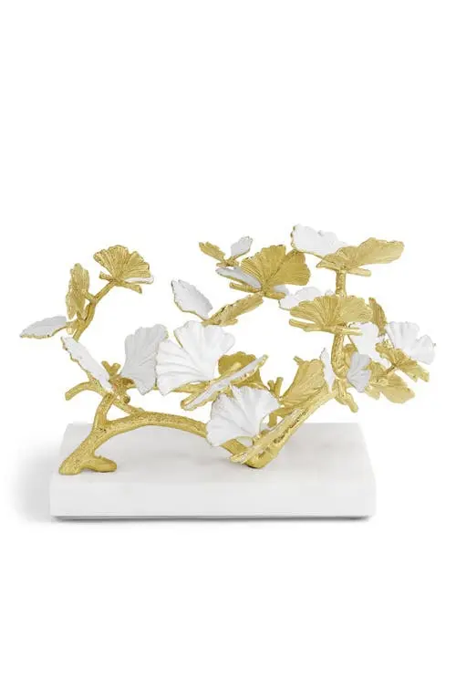 Michael Aram Butterfly Ginkgo Sculpture - White/gold