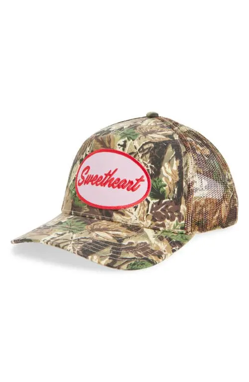 KENZKUSTOMZ Sweetheart Trucker Hat - Beige Multi