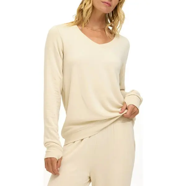 THREADS 4 THOUGHT Edwina Fleece Sweatshirt - Tapioca