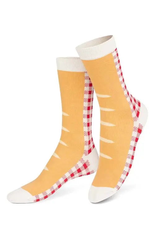 DOIY French Baguette Crew Socks - Beige