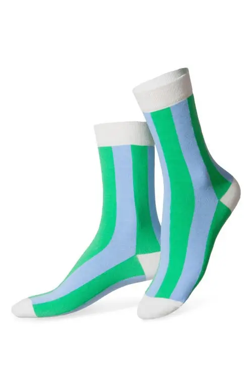DOIY Lime Soda Crew Socks - Blue/green