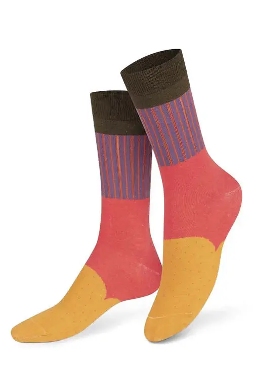 DOIY Spicy Taco Crew Socks - Red Multicolor