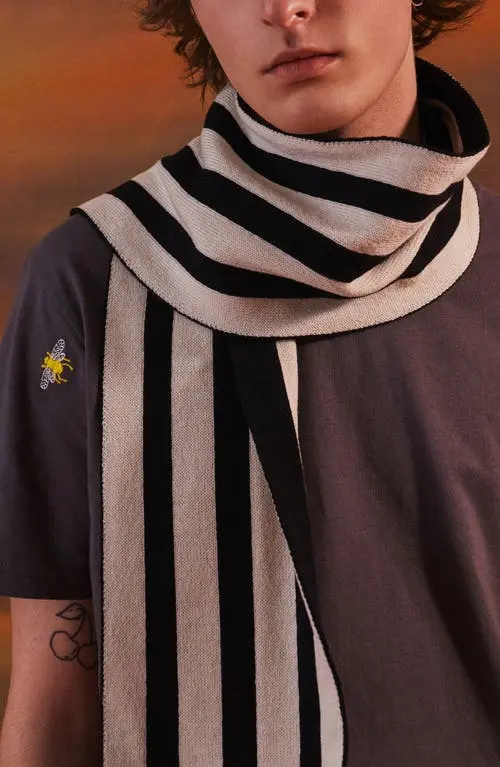 INGMARSON Stripe Wool & Cashmere Scarf