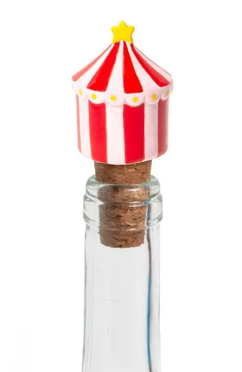 DOIY Funfair Ceramic & Cork Bottle Stopper