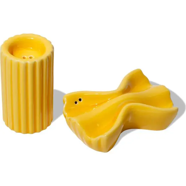 DOIY Dolce Vita Pasta Salt & Pepper Shakers - Yellow