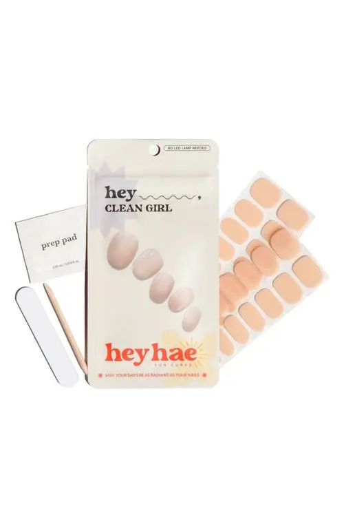 HEYHAE Sun-cured Gel Nail Strips - Clean Girl