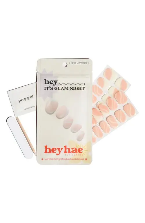 HEYHAE Sun-cured Gel Nail Strips - Its Glam Night