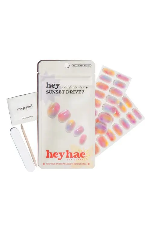 HEYHAE Sun-cured Gel Nail Strips - Sunset Drive