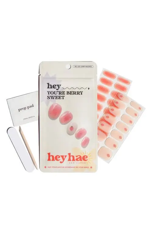 HEYHAE Sun-cured Gel Nail Strips - Youre Berry Sweet