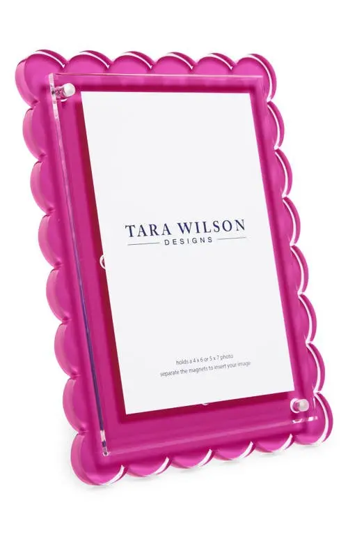 TARA WILSON DESIGNS Scallop Picture Frame - Pastel Pink