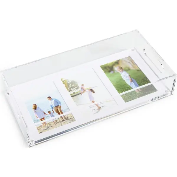 TARA WILSON DESIGNS Large Photo Tray - Clear