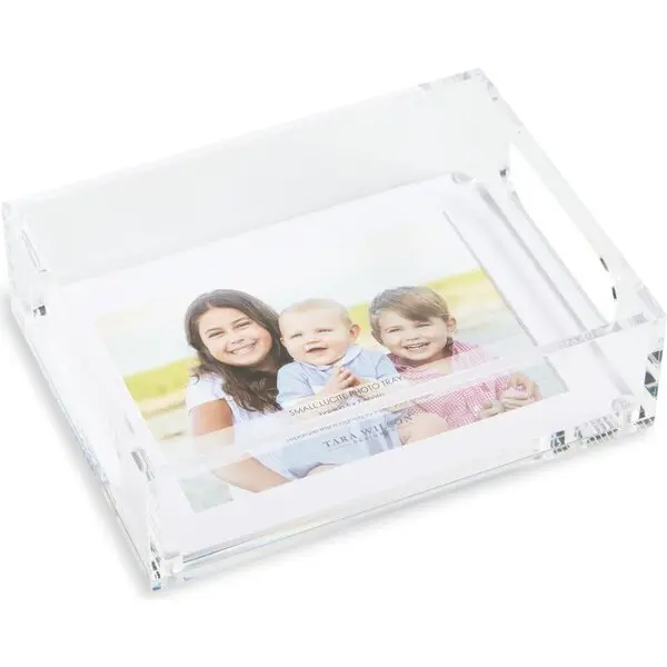 TARA WILSON DESIGNS Small Photo Tray - Clear