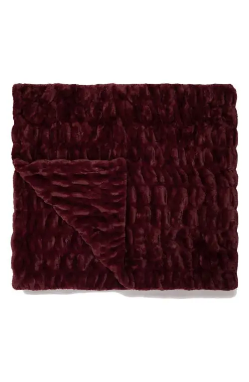 LOLA BLANKETS Original Throw Blanket - Burgundy