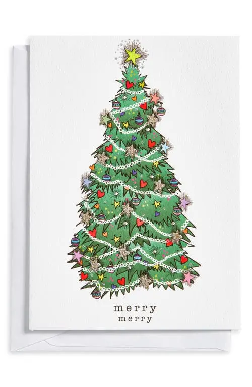 VERRIER Holiday Tree Greeting Card - Green