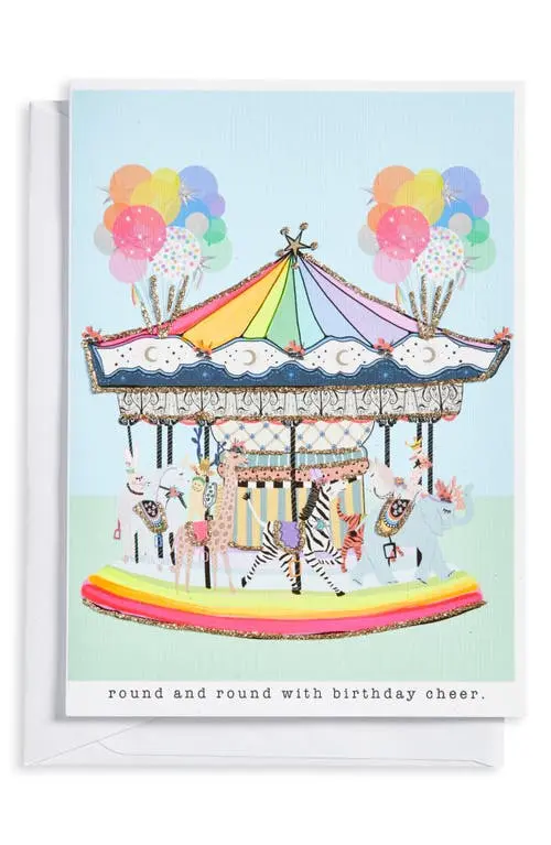 VERRIER Birthday Cheer Greeting Card - Blue Rainbow