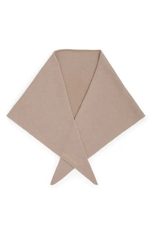 ARCTIC FOX & CO The Merino Wool Triangle Scarf - Soft Taupe