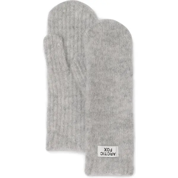 ARCTIC FOX & CO Alpaca Blend Mittens - Blizzard Grey