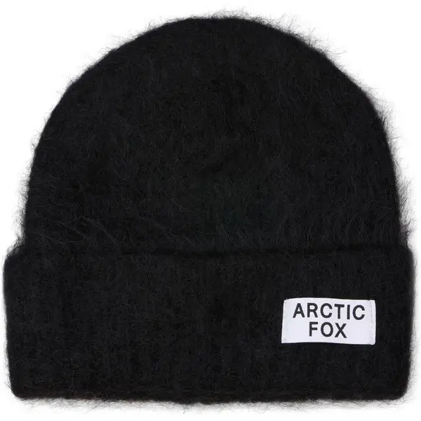 ARCTIC FOX & CO Mohair And Merino Wool Blend Beanie - Ebony Black