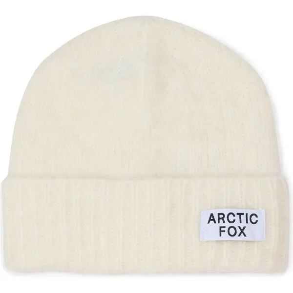 ARCTIC FOX & CO Mohair And Merino Wool Blend Beanie - Winter White