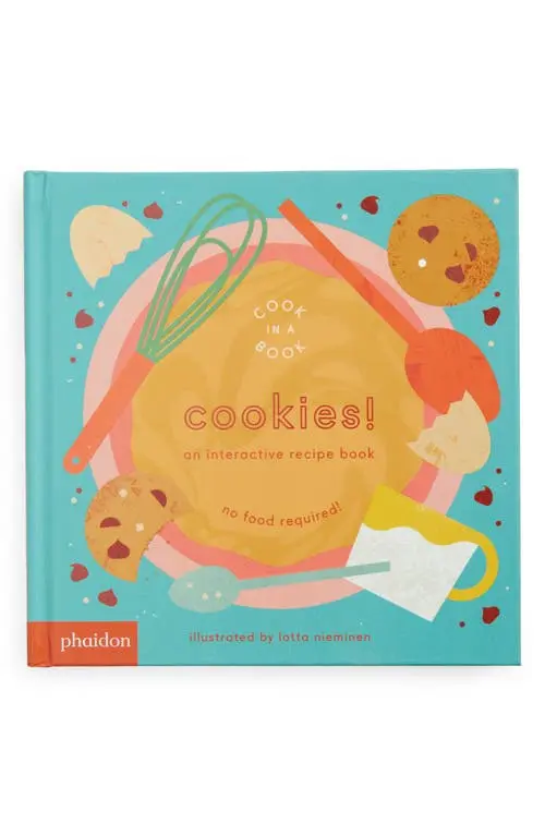 PHAIDON PRESS Cookies!: An Interactive Recipe Book' Board Book - Aqua Multi